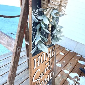 Spring Porch Leaner Gray Floral | Porch Leaner | Spring Porch Leaner ...