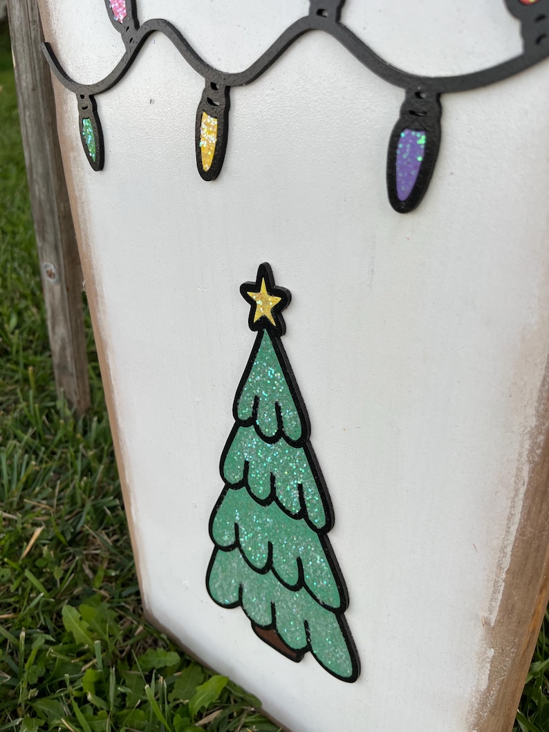 Christmas Porch Leaner | Santa Door Hanger | Santa Sign | Holly Jolly ...