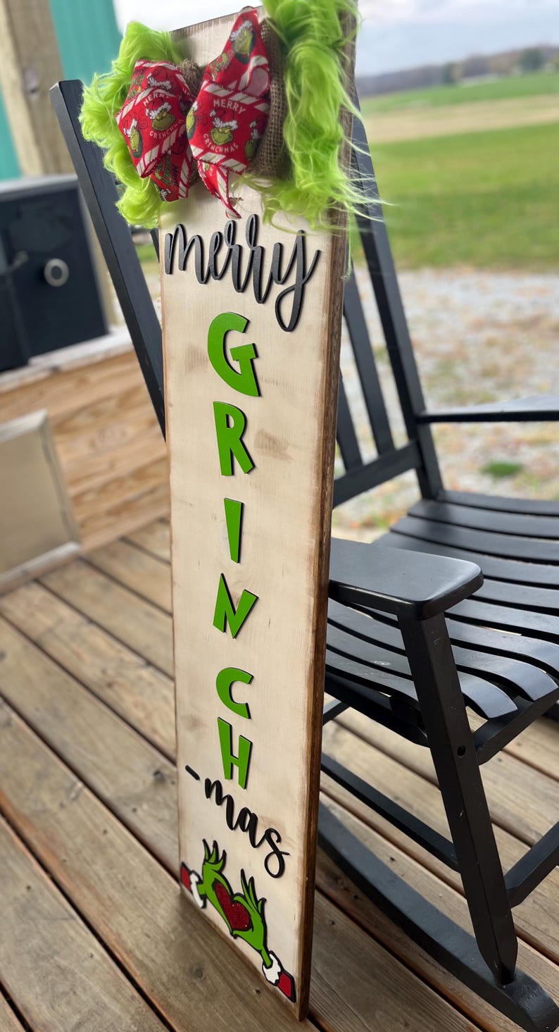 Grinchmas Porch Leaner - Etsy