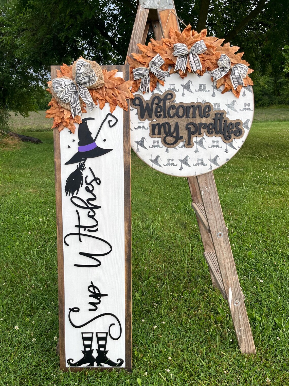 Sup Witches | Witch Door Hanger | Halloween Door Hanger | Halloween ...