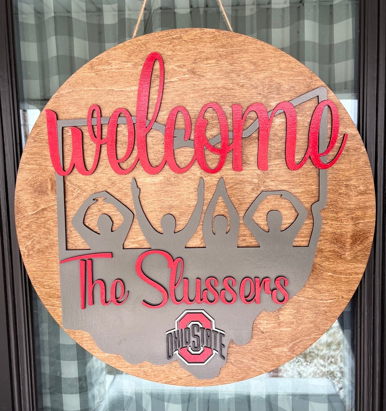 Ohio State O-h-i-o Welcome Sign - Etsy