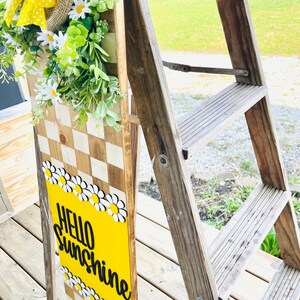 Daisy Porch Leaner | Spring Porch Leaner | Porch Leaner | Wood Porch ...
