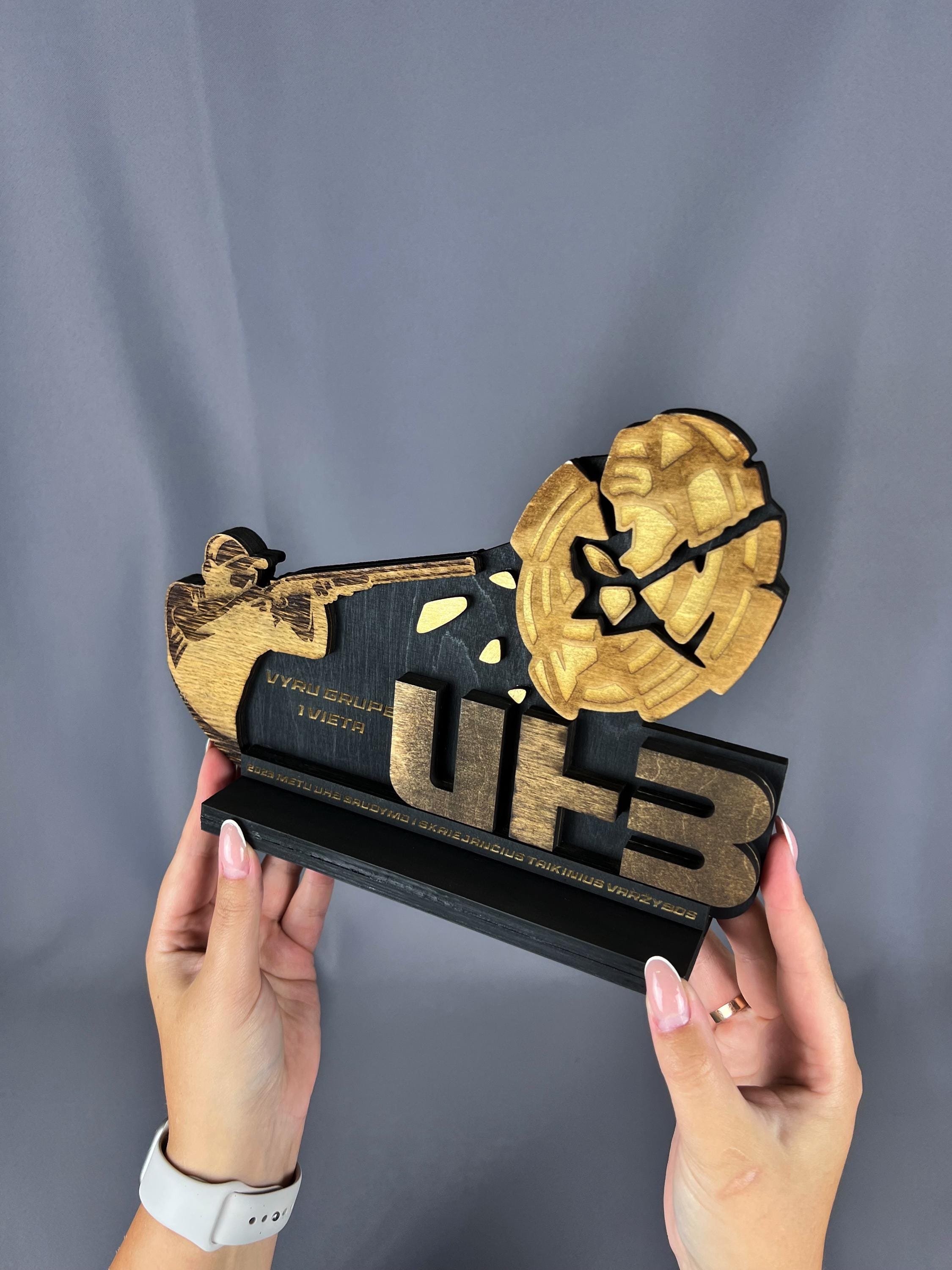 Personalized Clay Pigeon Trophy – Custom Shooting Award, Wooden Hunting ...