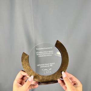 Personalised Wooden Trophy Award Personalised Bespoke Design Custom ...
