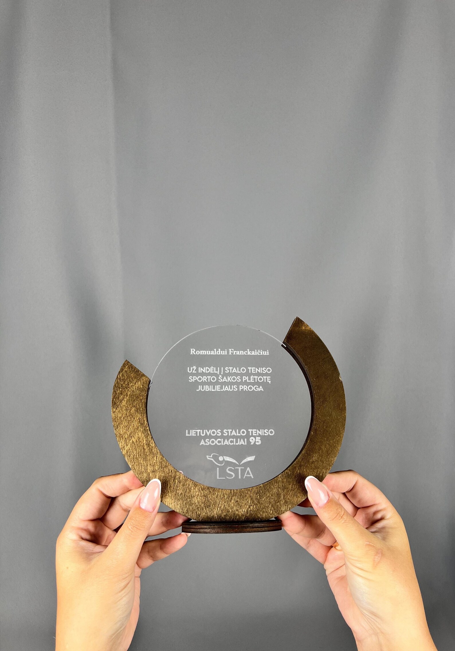 Personalised Wooden Trophy Award Personalised Bespoke Design Custom ...