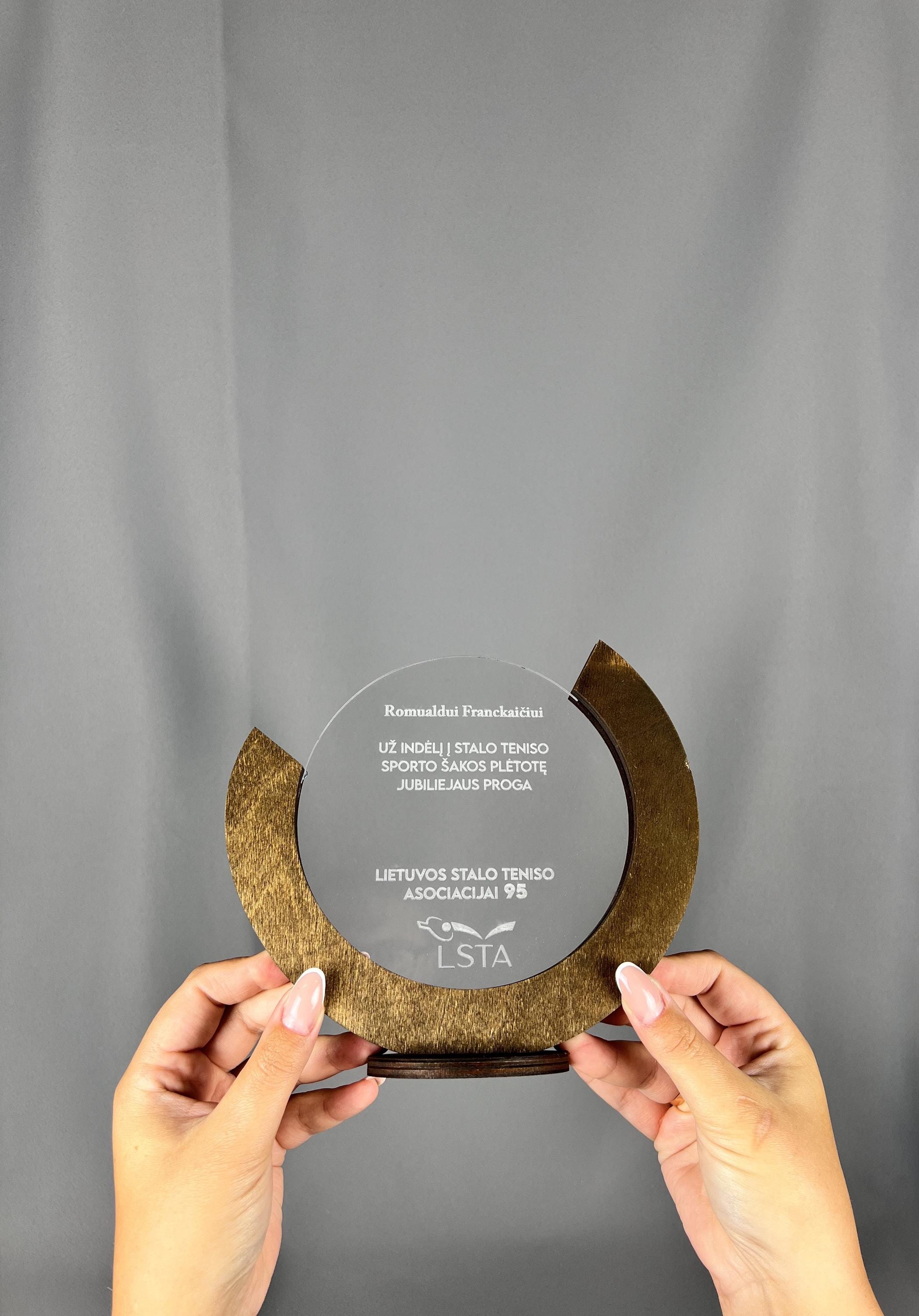 Personalised Wooden Trophy Award Personalised Bespoke Design Custom ...