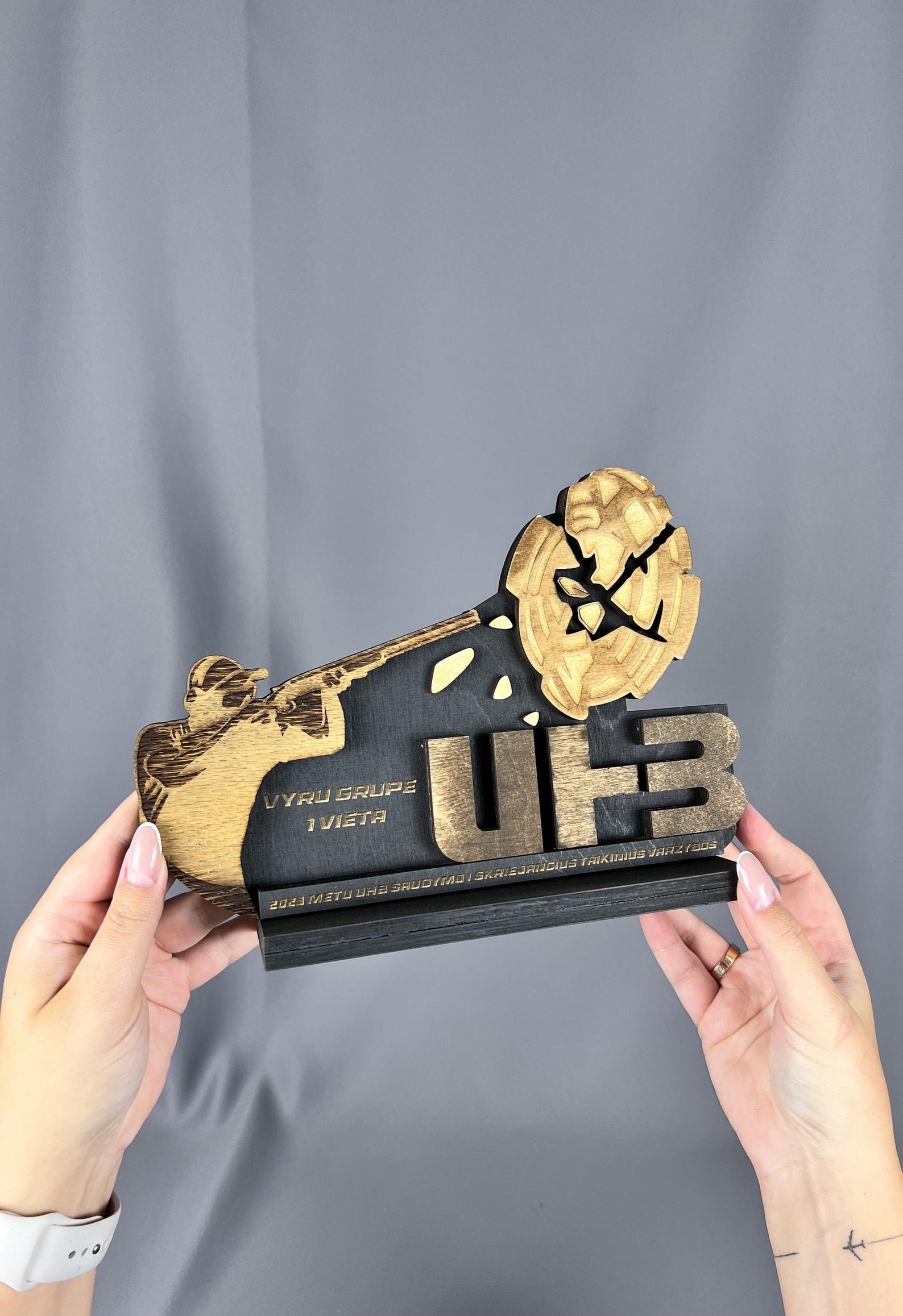 Personalized Clay Pigeon Trophy – Custom Shooting Award, Wooden Hunting ...