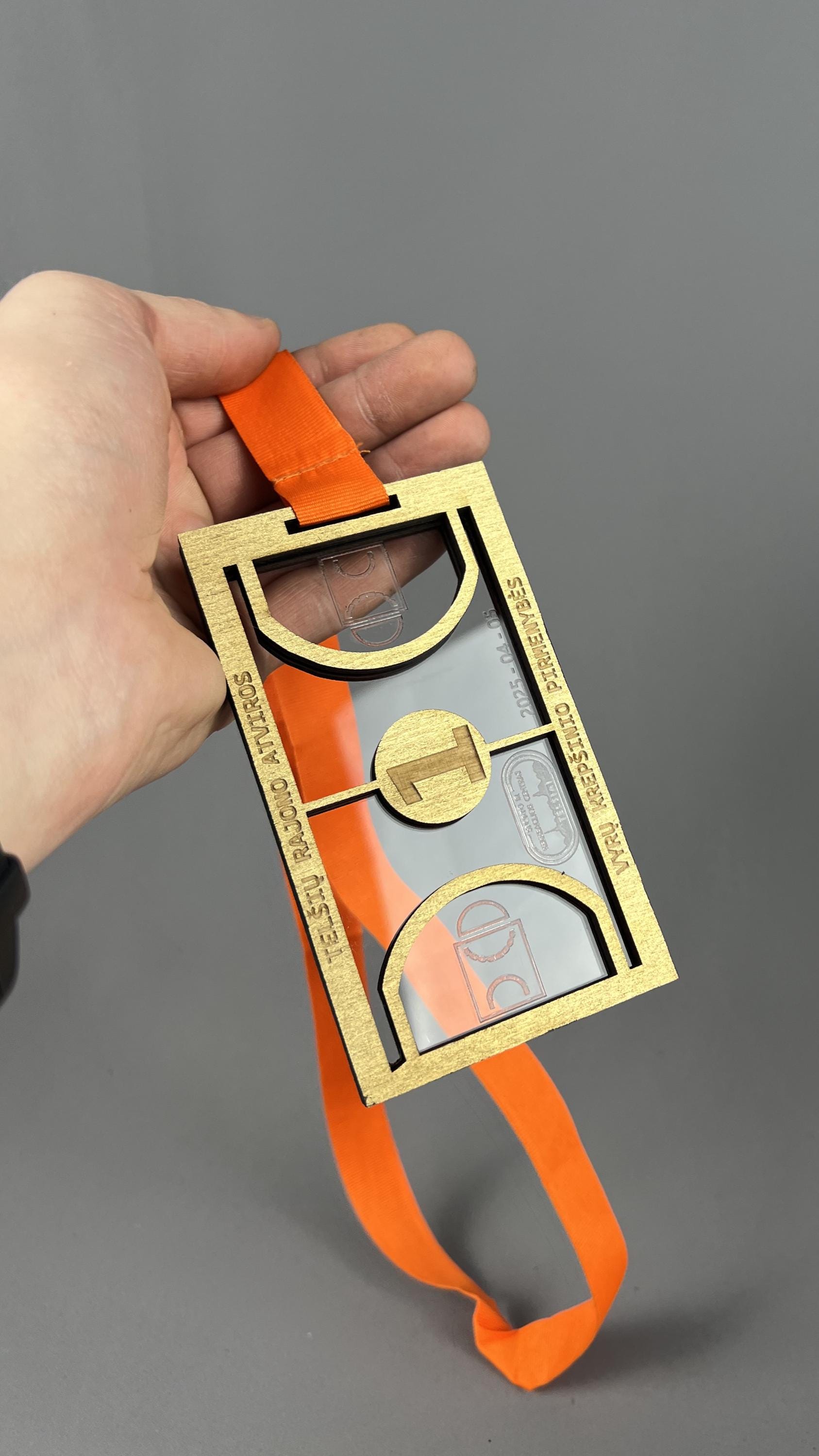 Personalised Wooden Medal Award Personalised Bespoke Design Custom ...