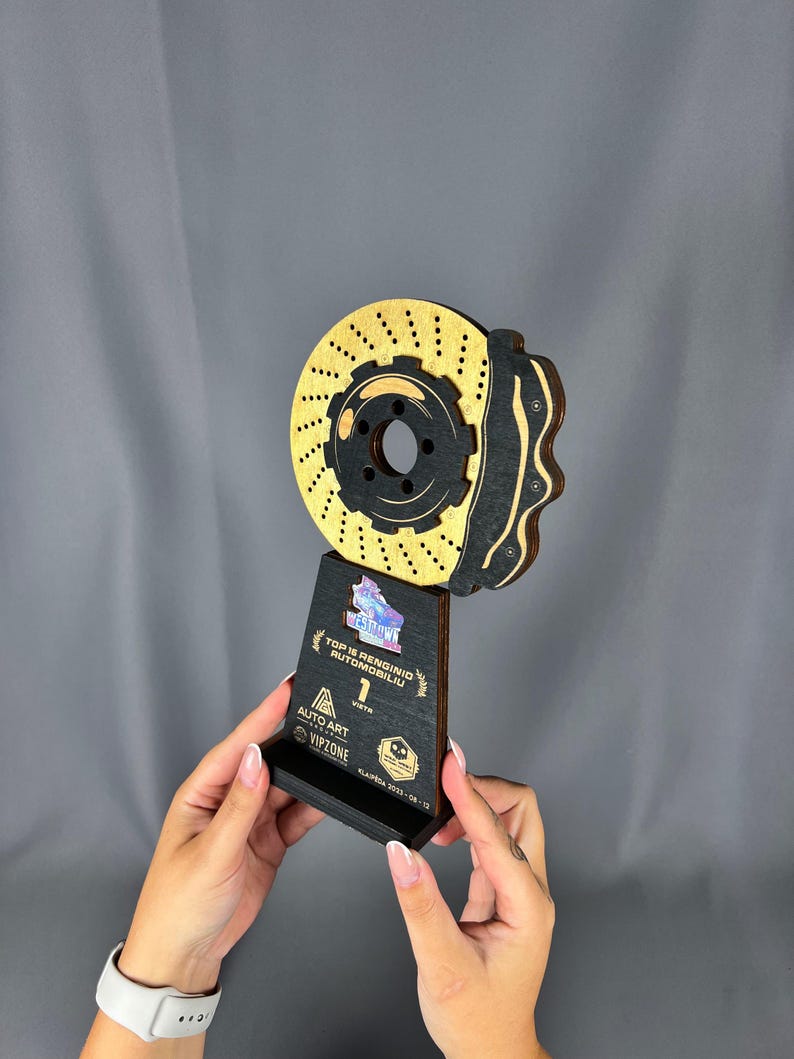 Personalised Wooden Trophy Award Personalised Bespoke Design Custom ...