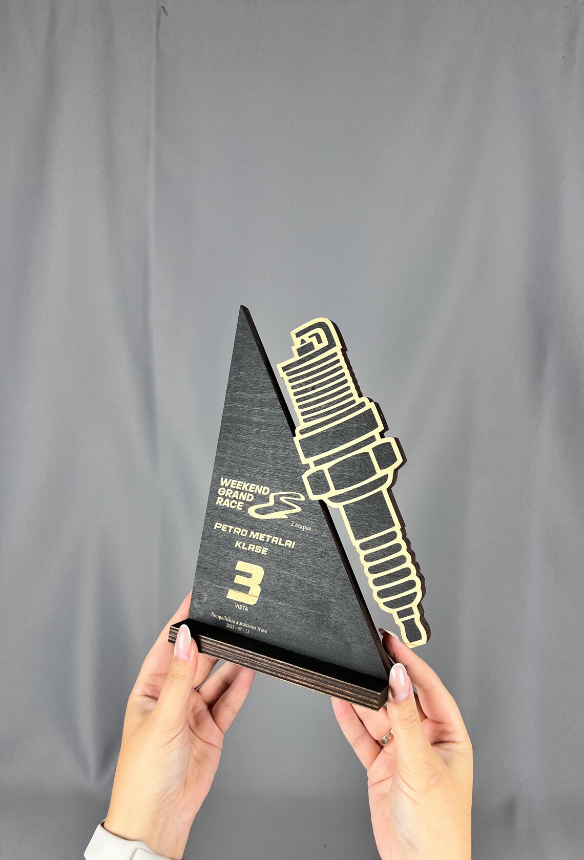 Custom Wooden Racing Trophy – Unique Motorsports Award for Car ...