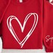 Custom Name Puff Double Heart Puff Sweatshirt, Hearts Embossed ...