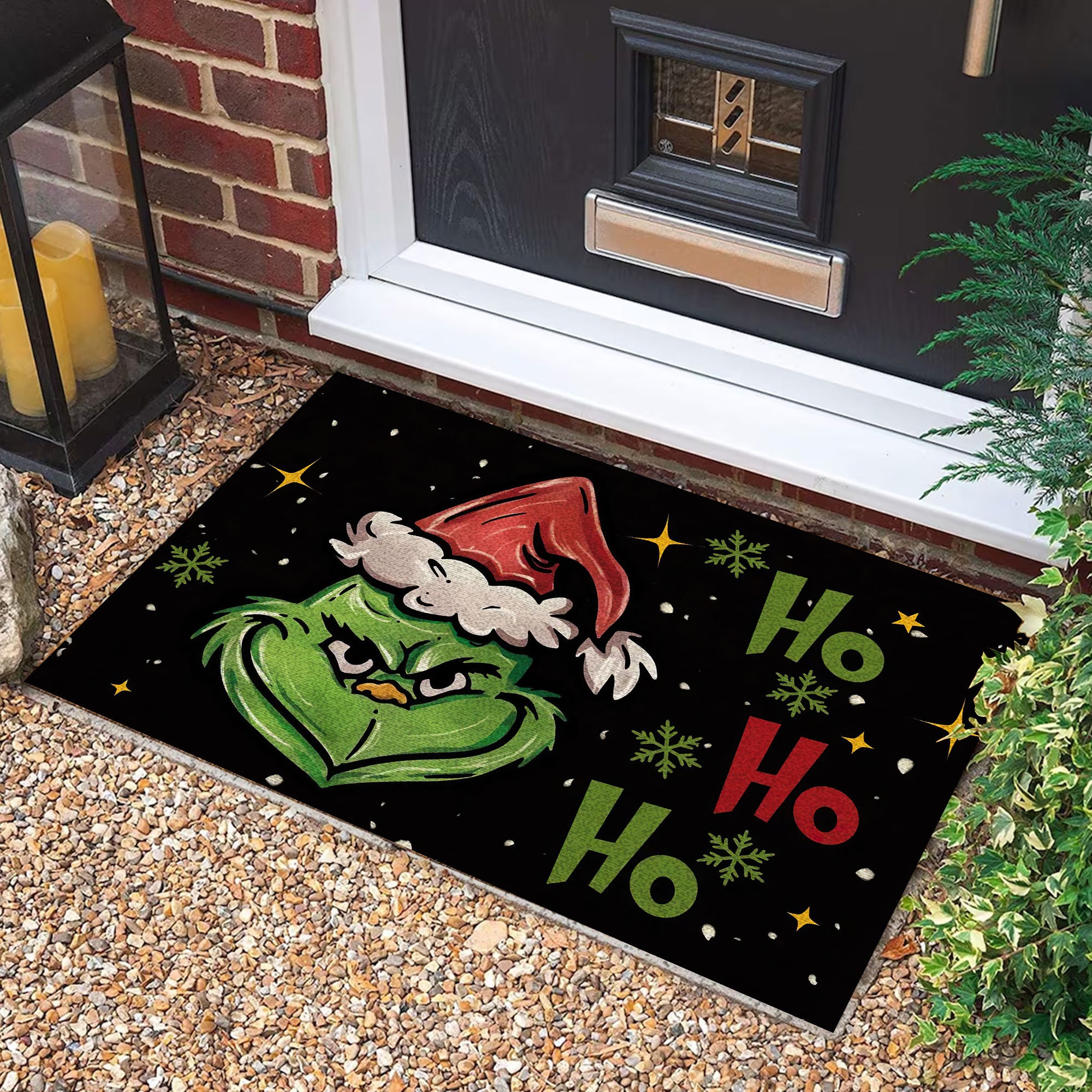 Grinch Christmas Door Mat Grinch Ho Ho Ho Doormat Grinch - Etsy