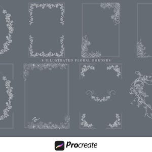 Procreate Wedding Borders, Procreate Invitation, Wedding Invites, Rose ...