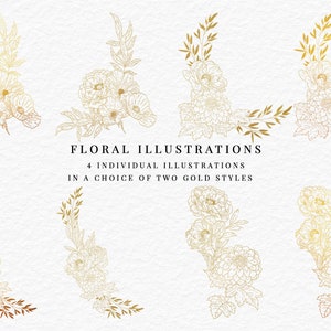 Floral Alphabet Letters, Complete Alphabet Set, Floral Clip Art, Floral ...