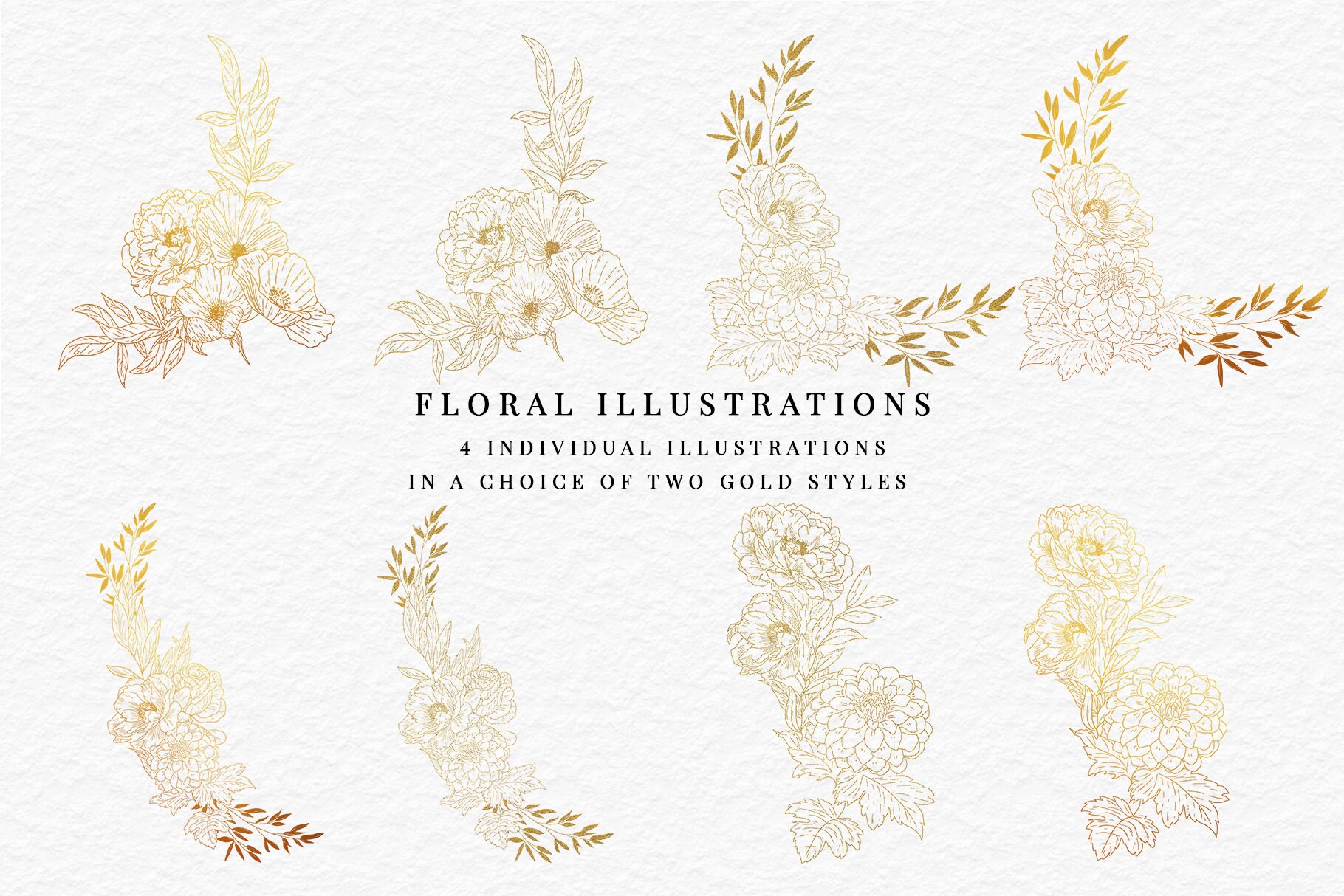 Floral Alphabet Letters, Complete Alphabet Set, Floral Clip Art, Floral ...