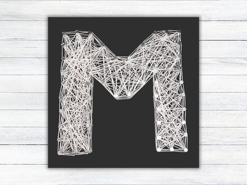 3 Große String Art Letters, Anpassbare XXL Zeichen, Drei Initialen ...