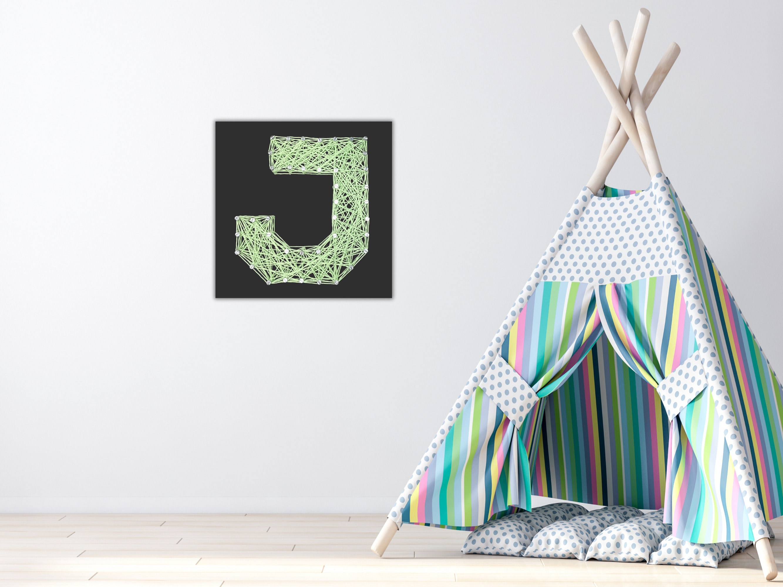 9 Große String-kunst-buchstaben, Anpassbare Xxl-zeichen, Wort, Name ...