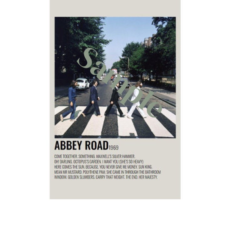 The Beatles Abbey Road Album Cover - Etsy Australia