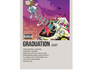 KANYE WEST GRADUATION Album Cover, Downloadable Print - Etsy