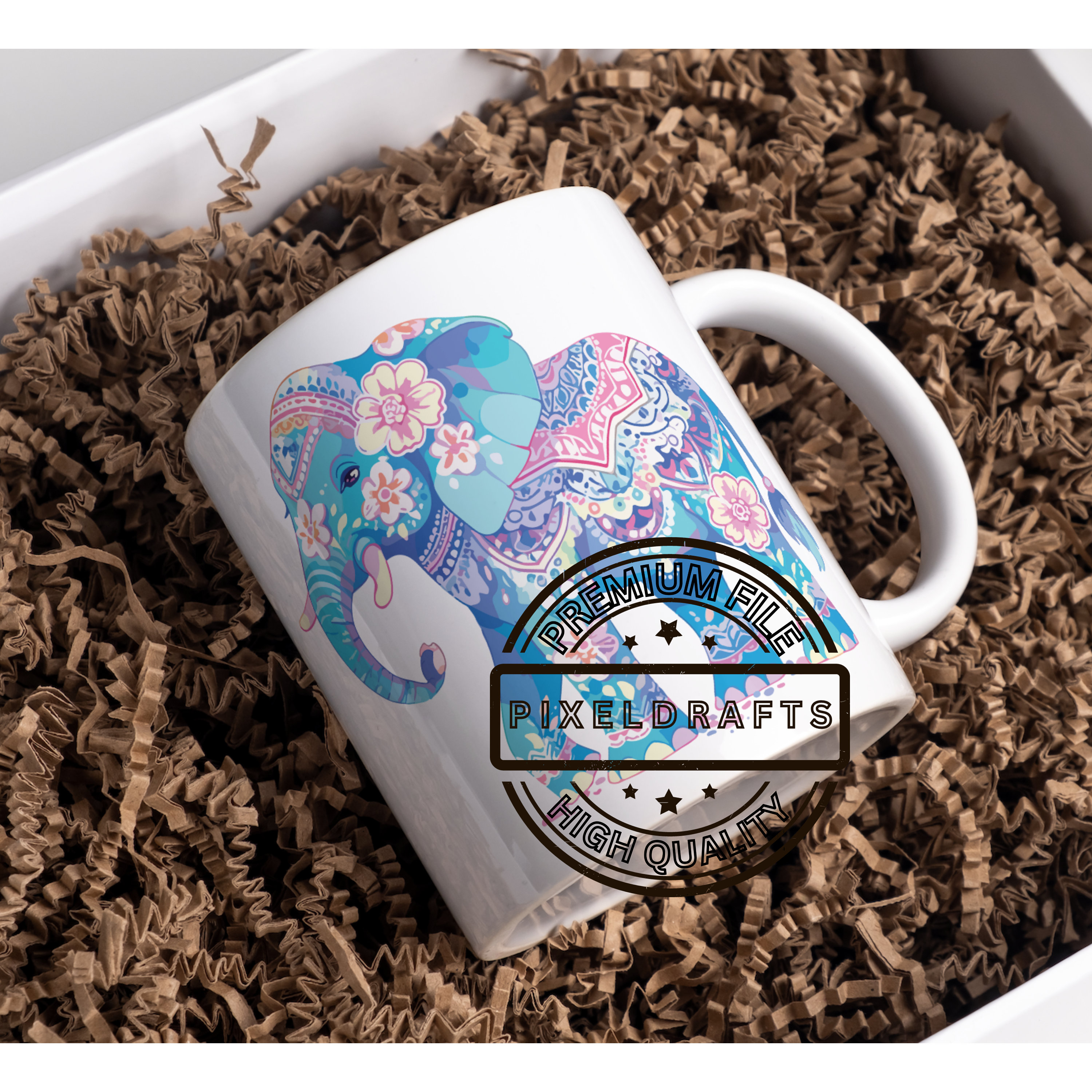 Thai Elephant Cartoon Clipart Sublimation Thai Decoration High Quality ...