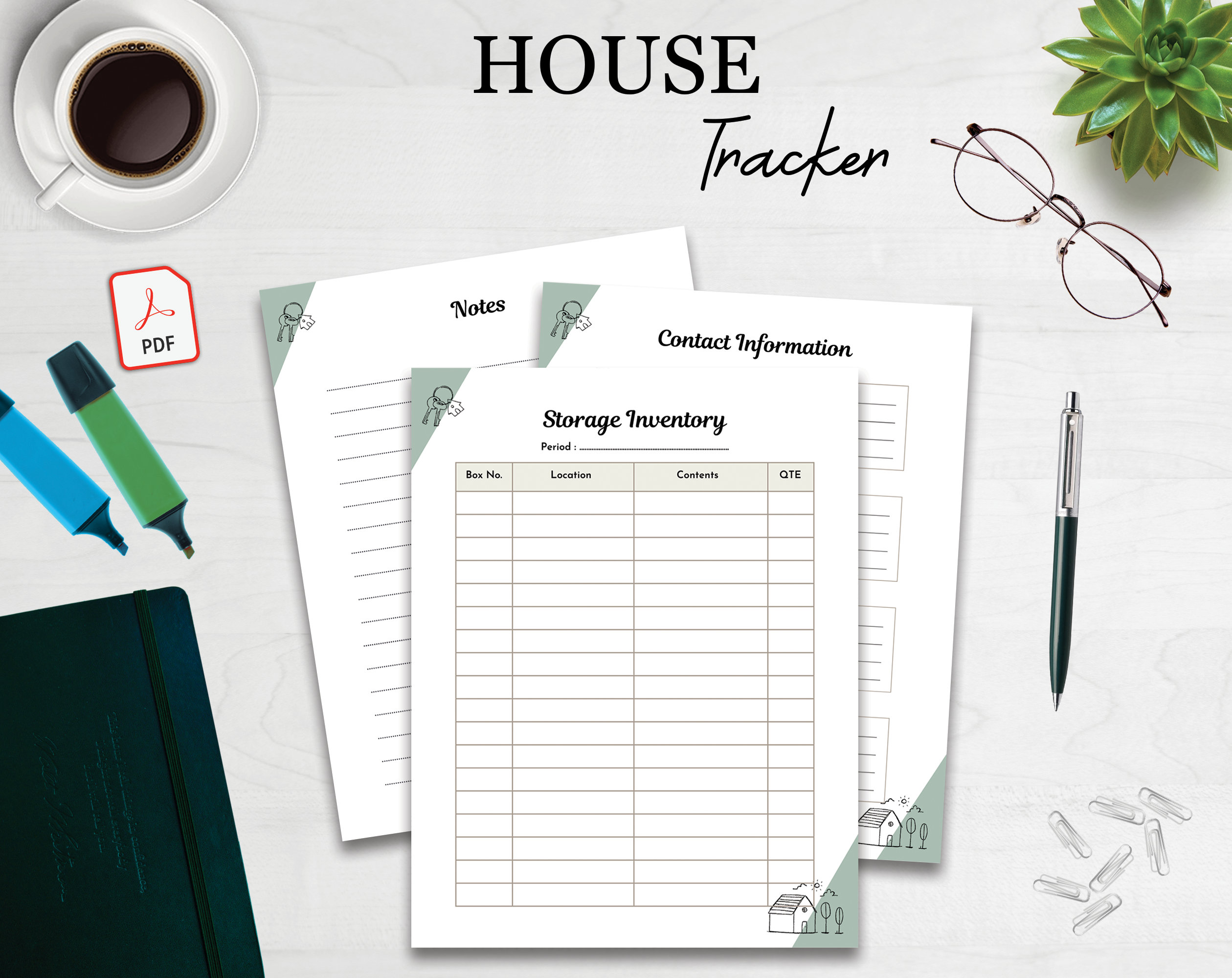 The Ultimate House Tracker , Printable Tracker, Digital Download, US ...
