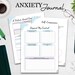 Anxiety Journal Printable, Self-care Workbook for Anxiety, Mental ...