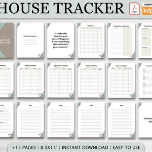 The Ultimate House Tracker , Printable Tracker, Digital Download, US ...