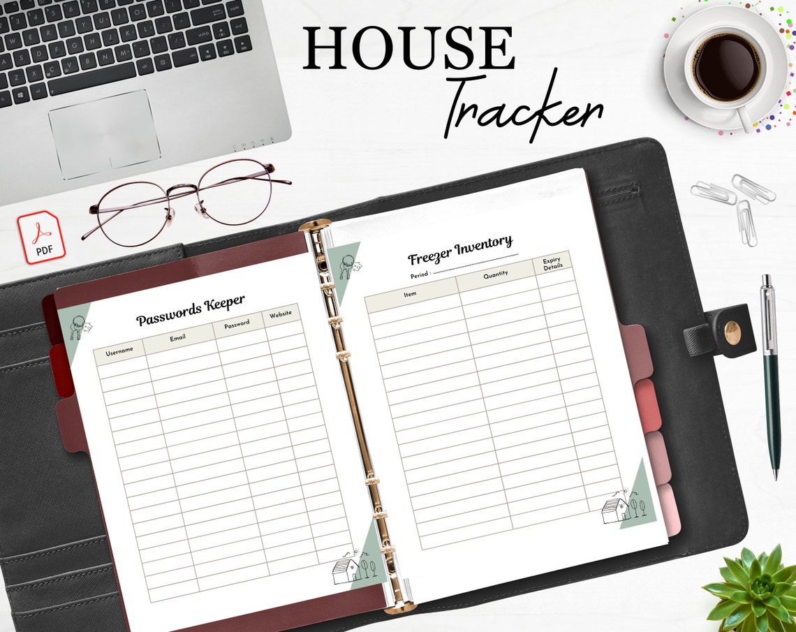The Ultimate House Tracker , Printable Tracker, Digital Download, US ...