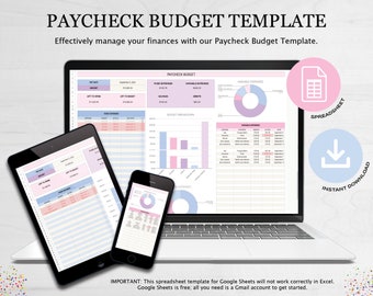 Budget Planner for Google Sheets, Budget Spreadsheet, Budget Template ...