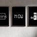 Think Now Don't Quit Print Set Motivational Message - Etsy