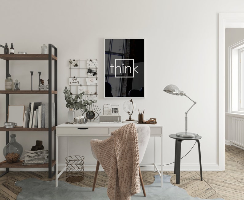 Think Now Don't Quit Print Set Motivational Message - Etsy