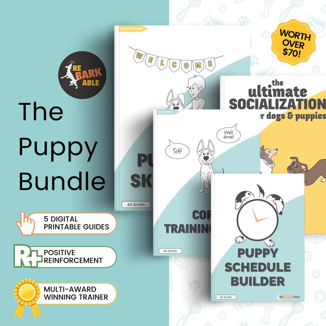 REBARKABLE PUPPY BUNDLE! Positive Reinforcement Puppy Training by ...