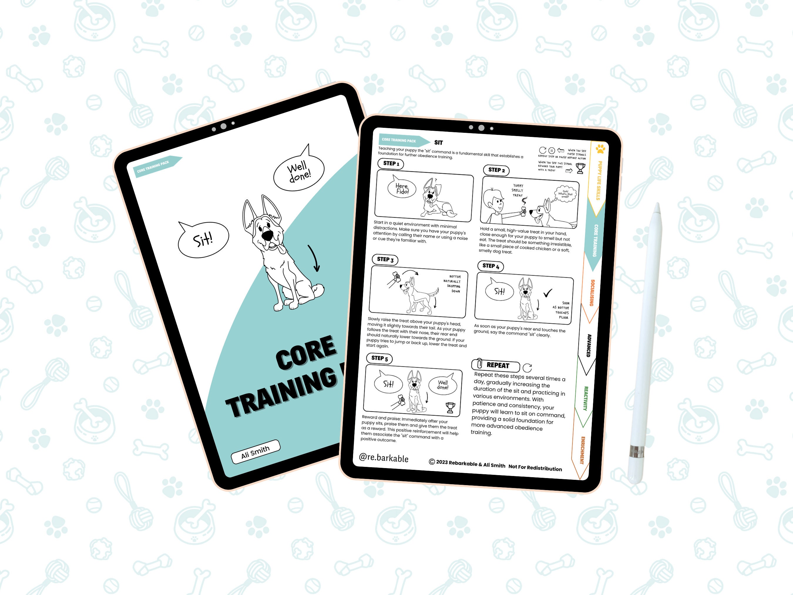 Core Training Pack for Dogs Illustrated Guides by Pro Trainer for ...