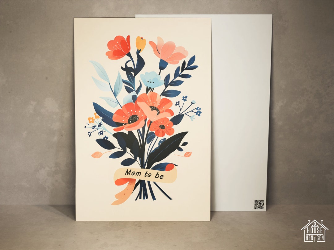 Congratulation Card Mom to Be Gift Card Pregnancy Greeting Card New Mom ...