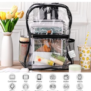 Custom Clear Backpack - Etsy