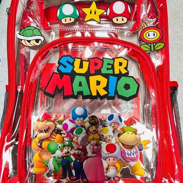 Pink Mario Backpack - Etsy