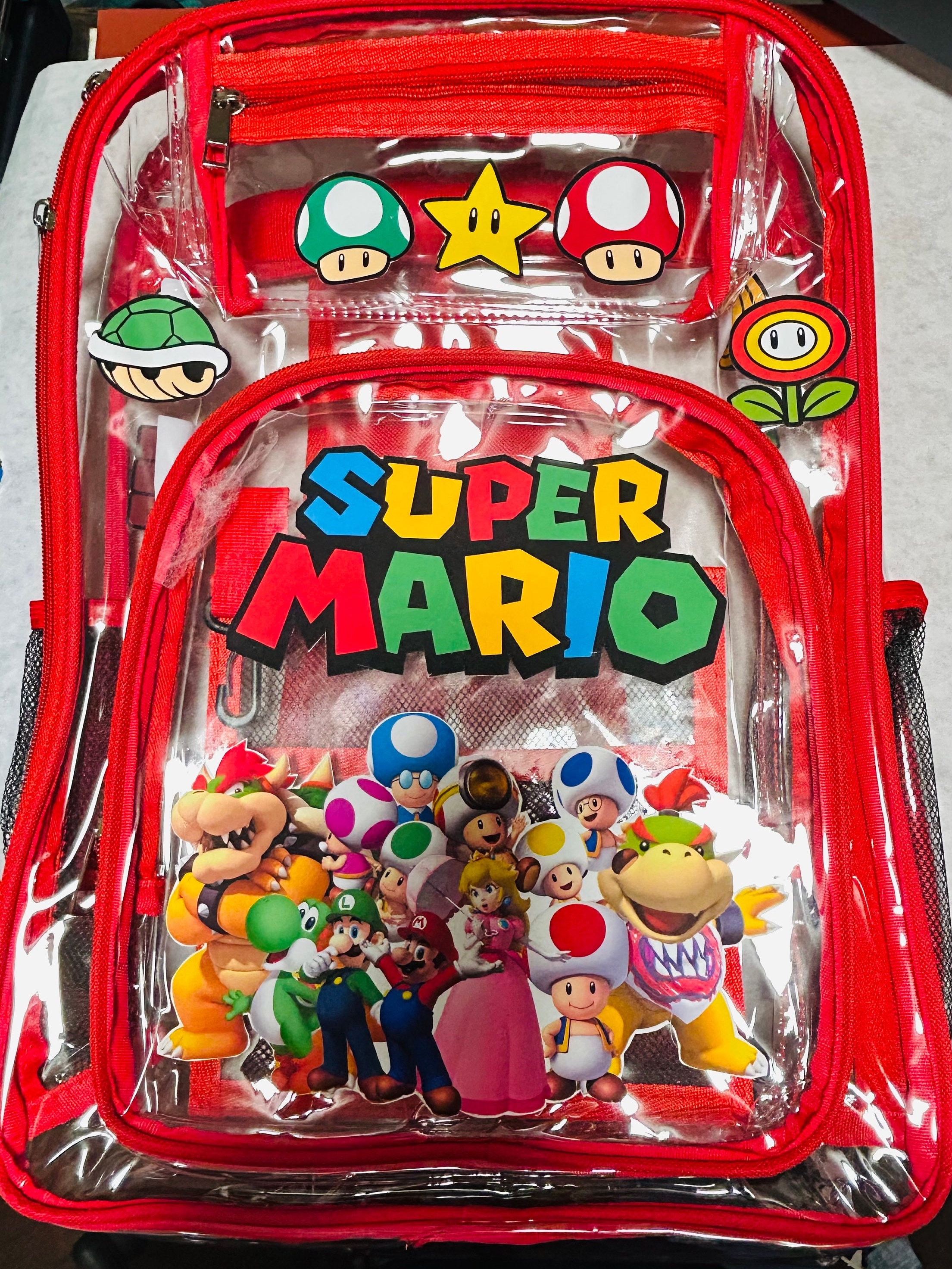 Super Mario Clear Custom Backpack - Etsy