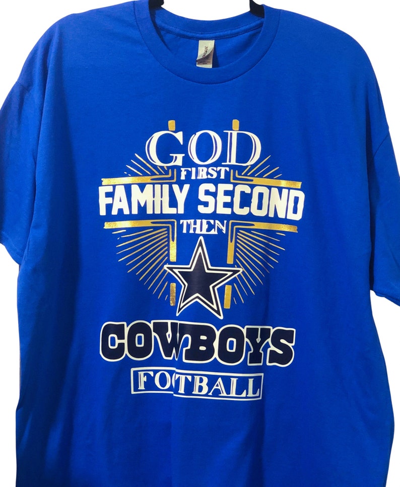 God First Family Second Then Football Graphic Tee - Etsy