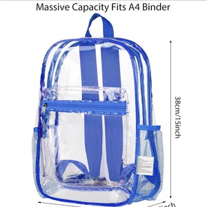 Custom Clear Backpack - Etsy