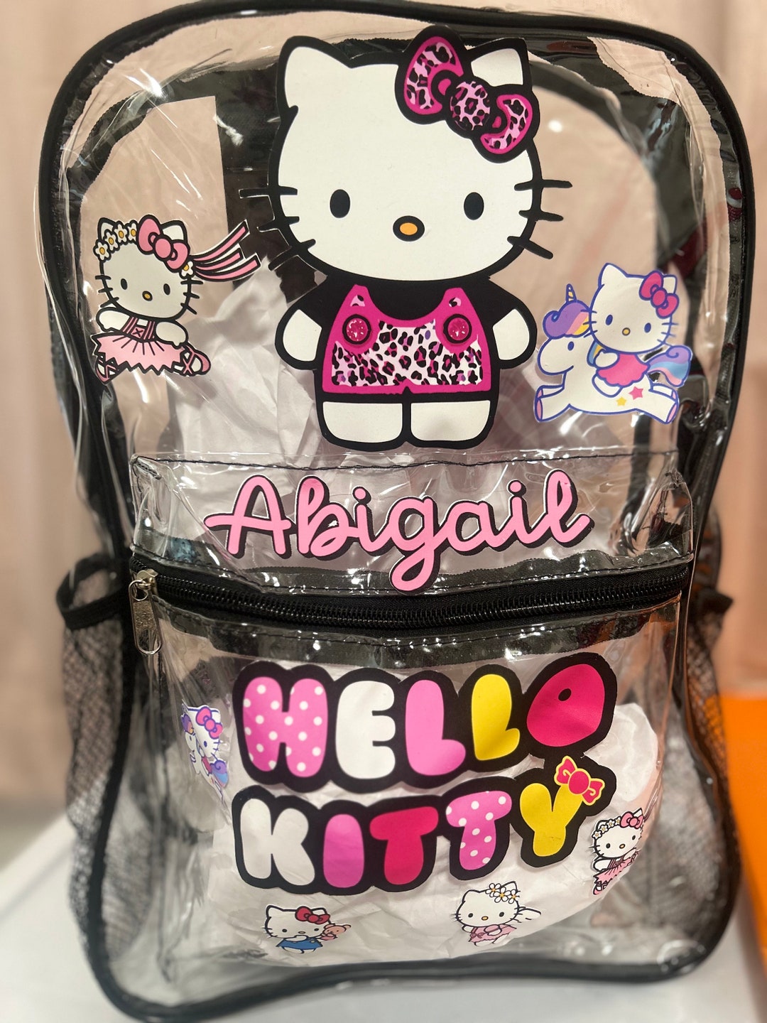 Custom Clear Character Backpack - Etsy