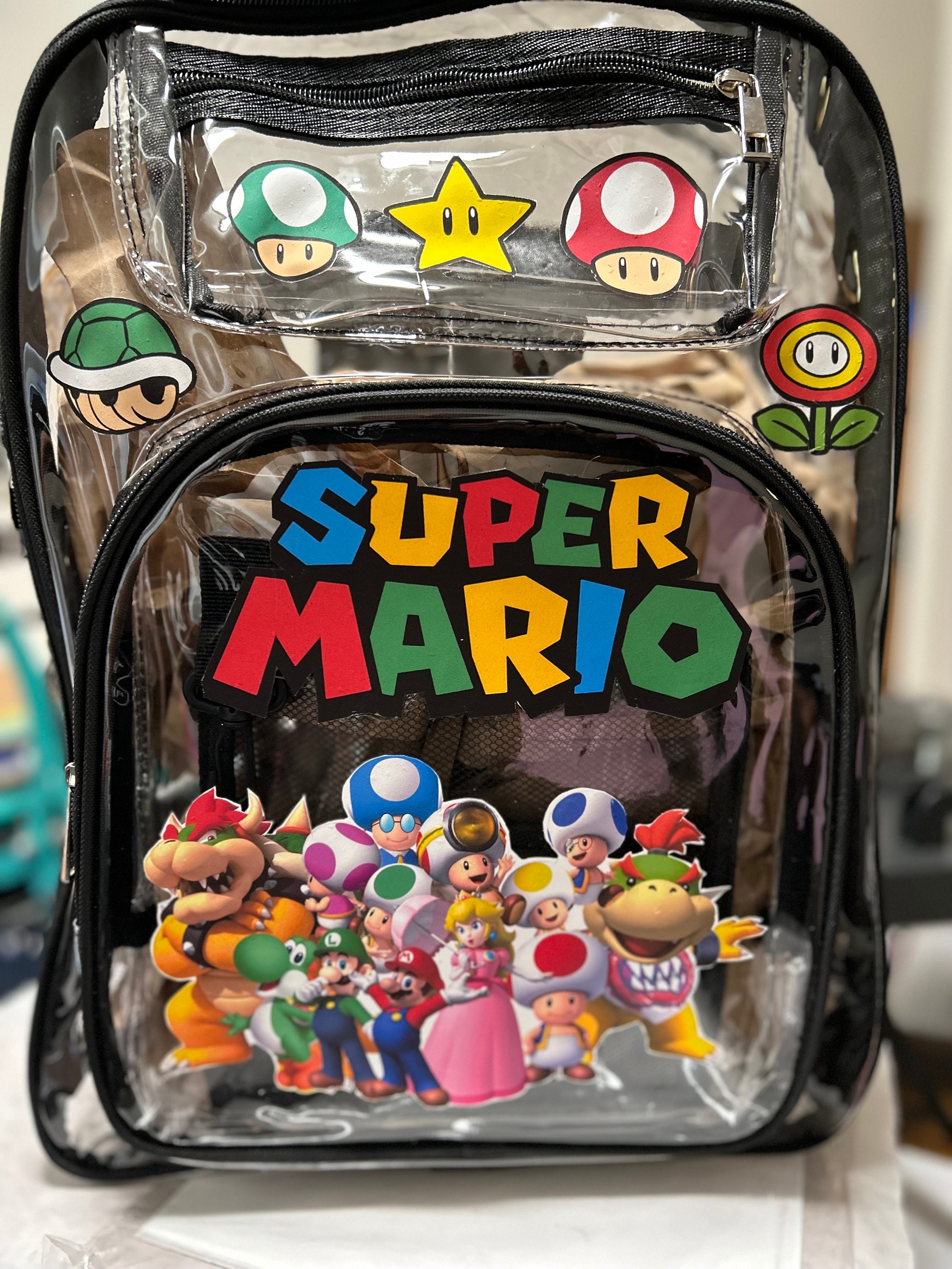Super Mario Clear Custom Backpack - Etsy