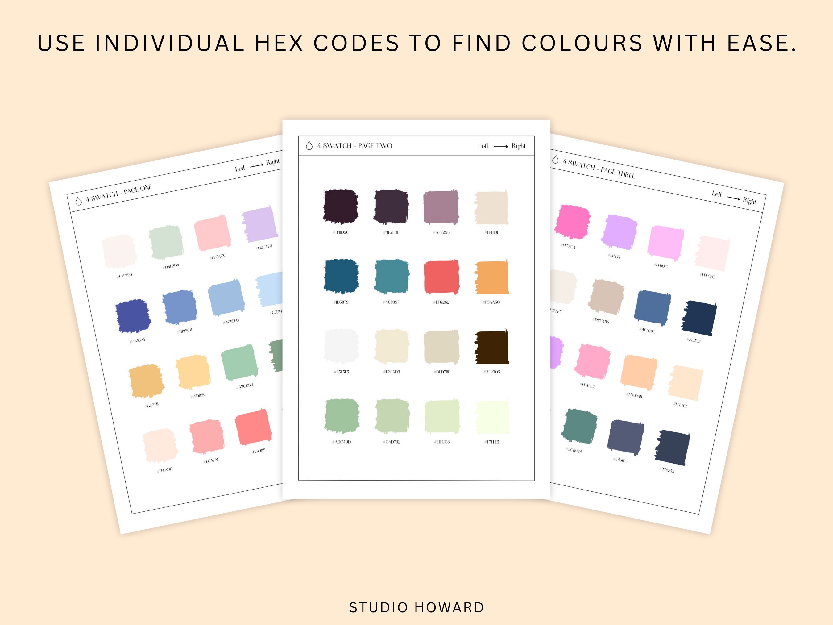 Digital Planner Colour Swatches | Colour Palette Inspiration | Scrap ...