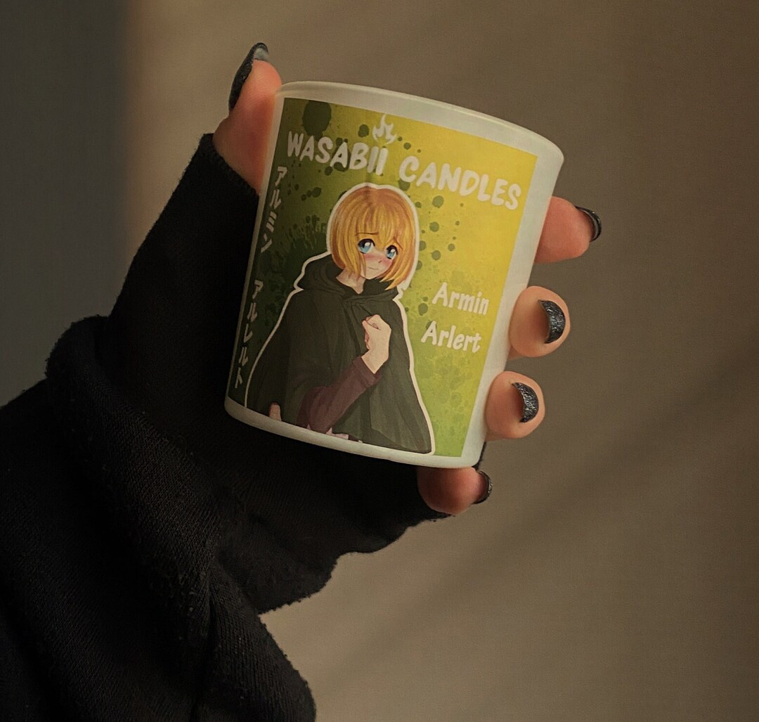 AOT Armin Inspired Natural Soy Wax Candle 6,4 Oz, Archont, Decoration ...