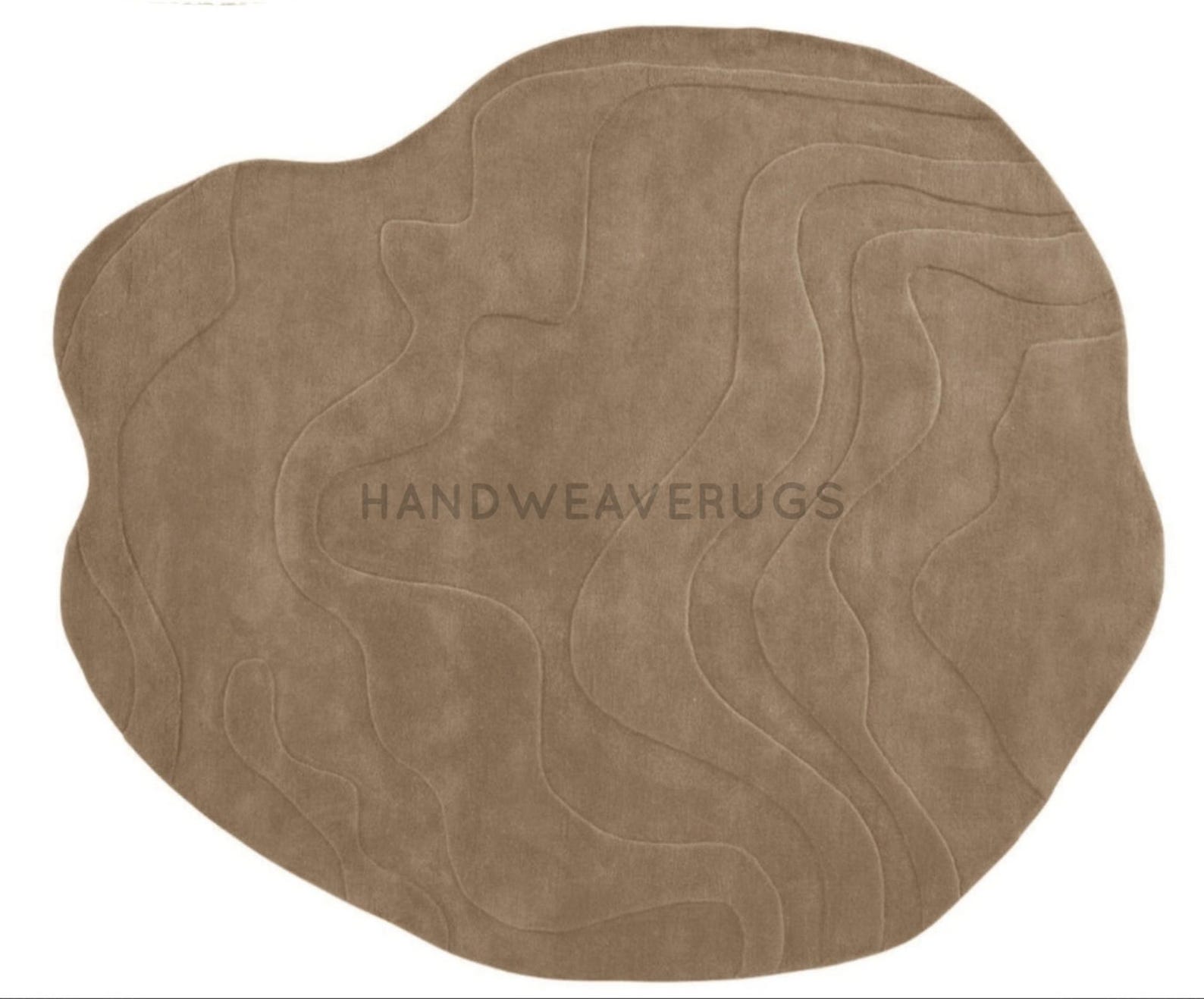 Custom New Irregular Oval Shape Rug Hand Tufted New Rug Latest Design ...