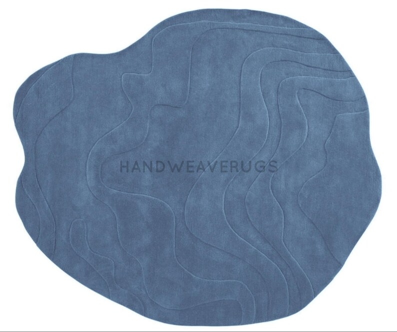 Custom New Irregular Oval Shape Rug Hand Tufted New Rug Latest Design ...