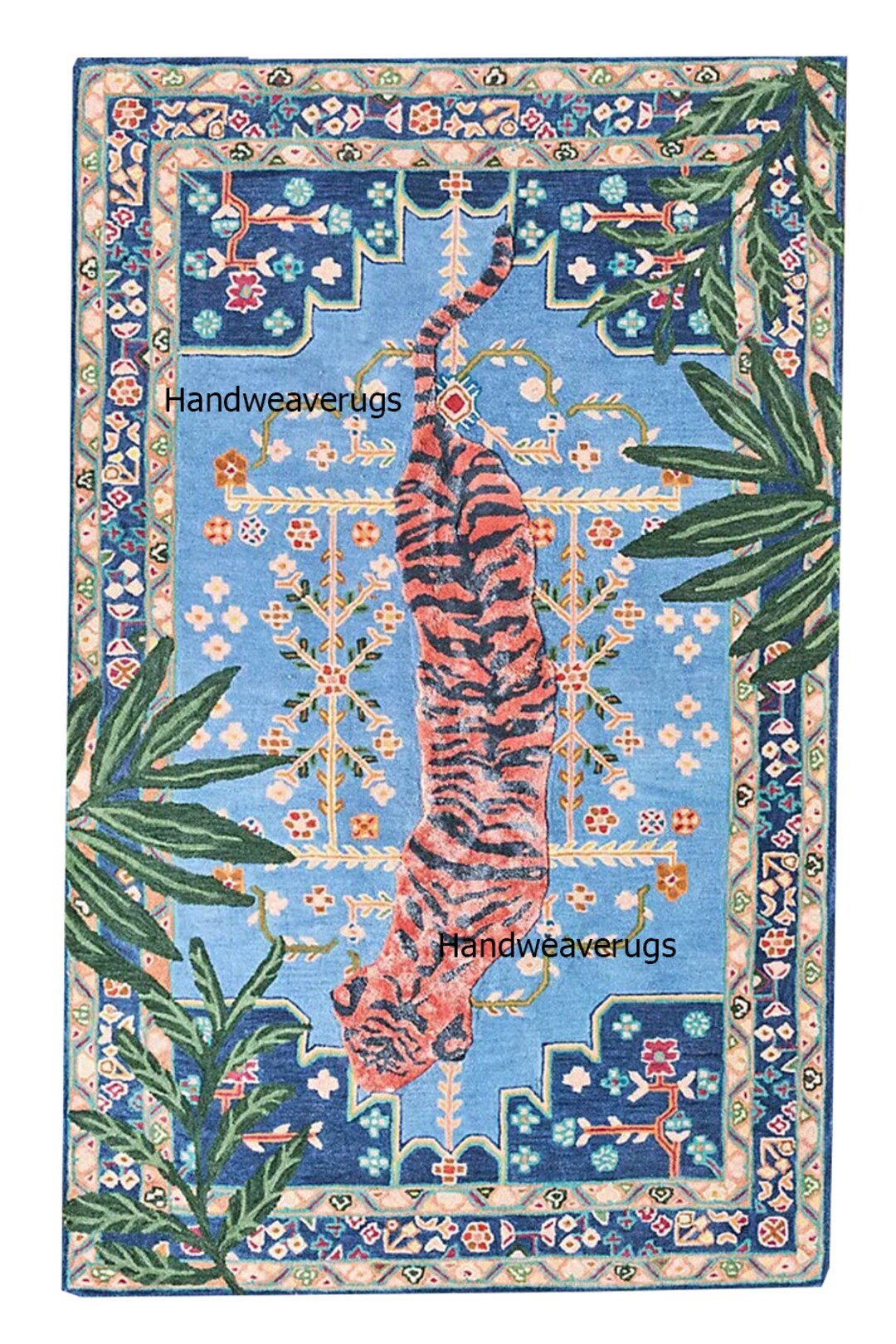 Hand Tufted Bengal Tiger Rug Woolen Area Rug 8X10 X9X12 Multi Color ...
