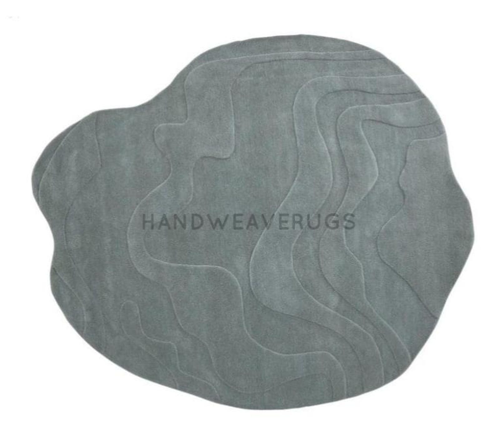Custom New Irregular Oval Shape Rug Hand Tufted New Rug Latest Design ...