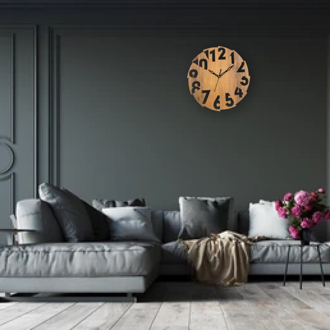 Personalized Clock Custom Wall Clock Rustic Clock Wooden - Etsy