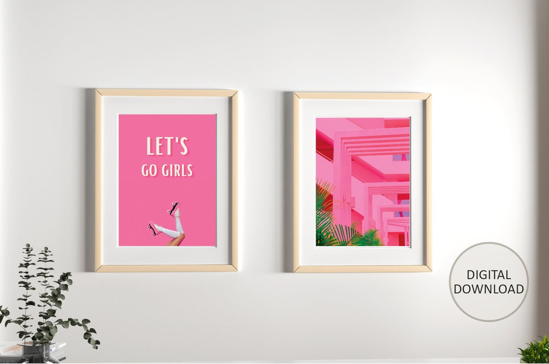 Barbie Wall Art Set of 2, Y2K Inspired Prints, Barbie Printable Wall ...