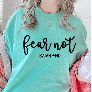 Fear Not SVG PNG - Inspirational Svg Png - Bible Verse Svg Png ...